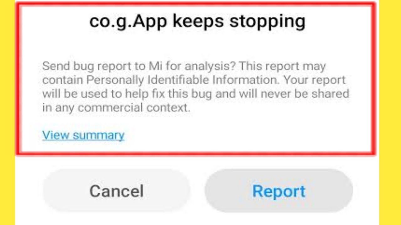 co.g.app keeps stopping mi | co.g.app keeps stopping mi 6a | co.g.app ...