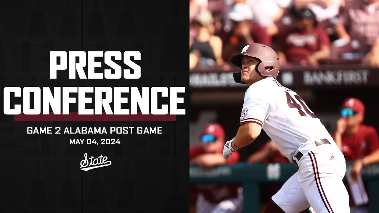 BASEBALL | GAME 2 ALABAMA POST GAME PRESS CONFERENCE - YouTube