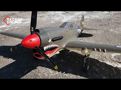 AirField RC P40 Warhawk 1400mm Warbird - P-40 Airfield - YouTube