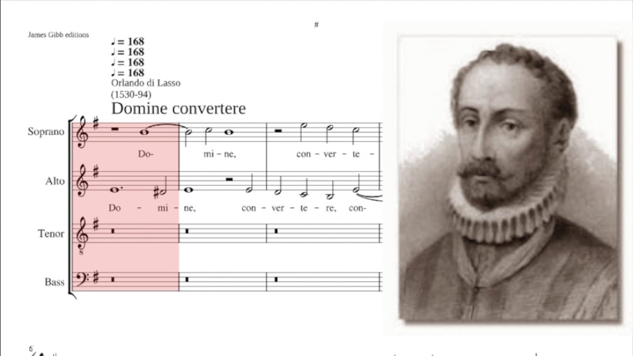 Domine convertere | Orlando di Lasso | a4 bass practice - YouTube