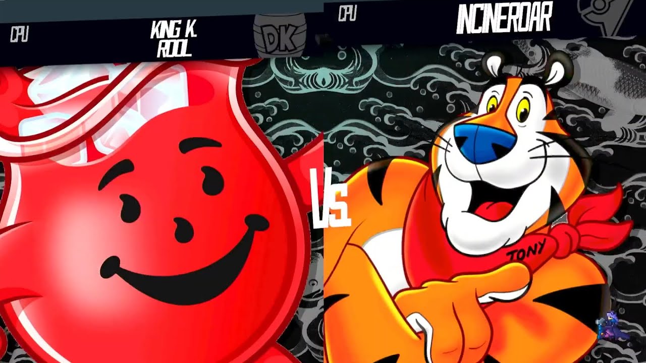 Kool Aid Man Vs Tony The Tiger - Super Smash Bros Mods - YouTube