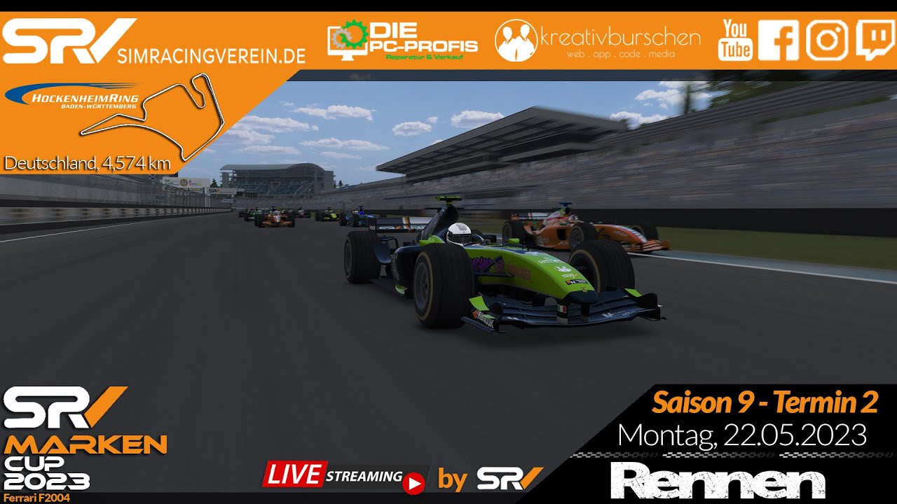 SRV | AC Marken Cup Termin 2 auf dem Hockenheimring - Layout GP - YouTube