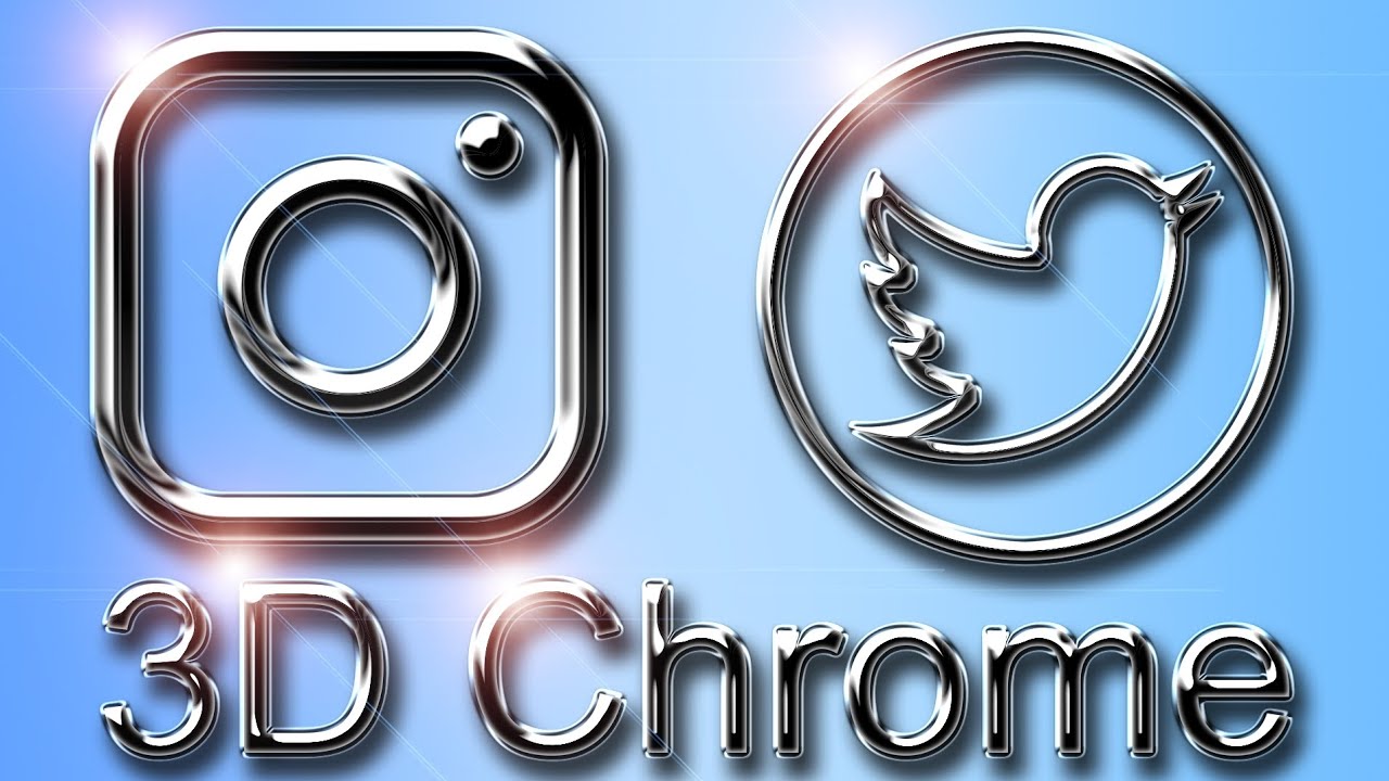 How to Create Chrome Effect on Logo | Logo Designing | Techno Zaibi ...