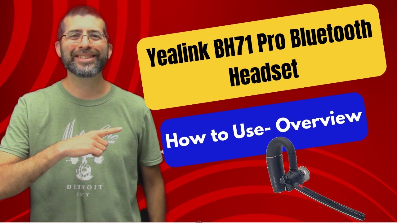 How to use Yealink BH71 Pro Wireless Headset - Overview - YouTube