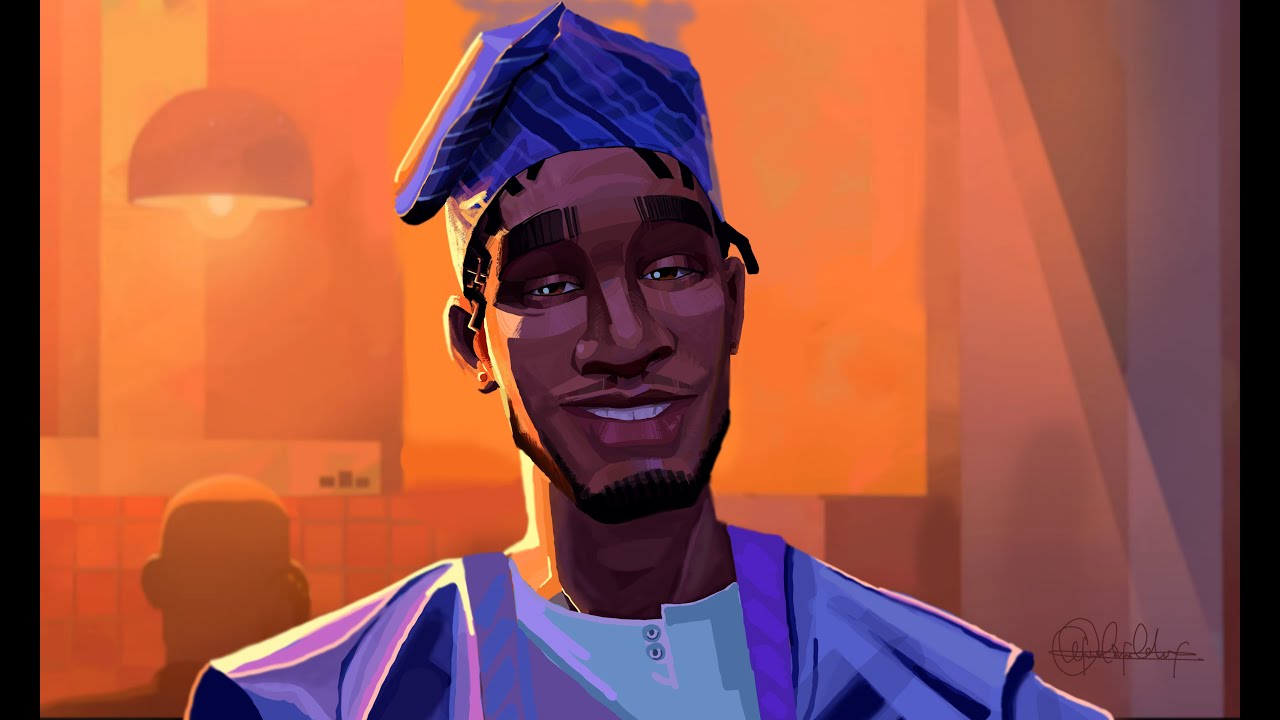 Entergalactic Jabari fan art || Photoshop painting tutorial - YouTube