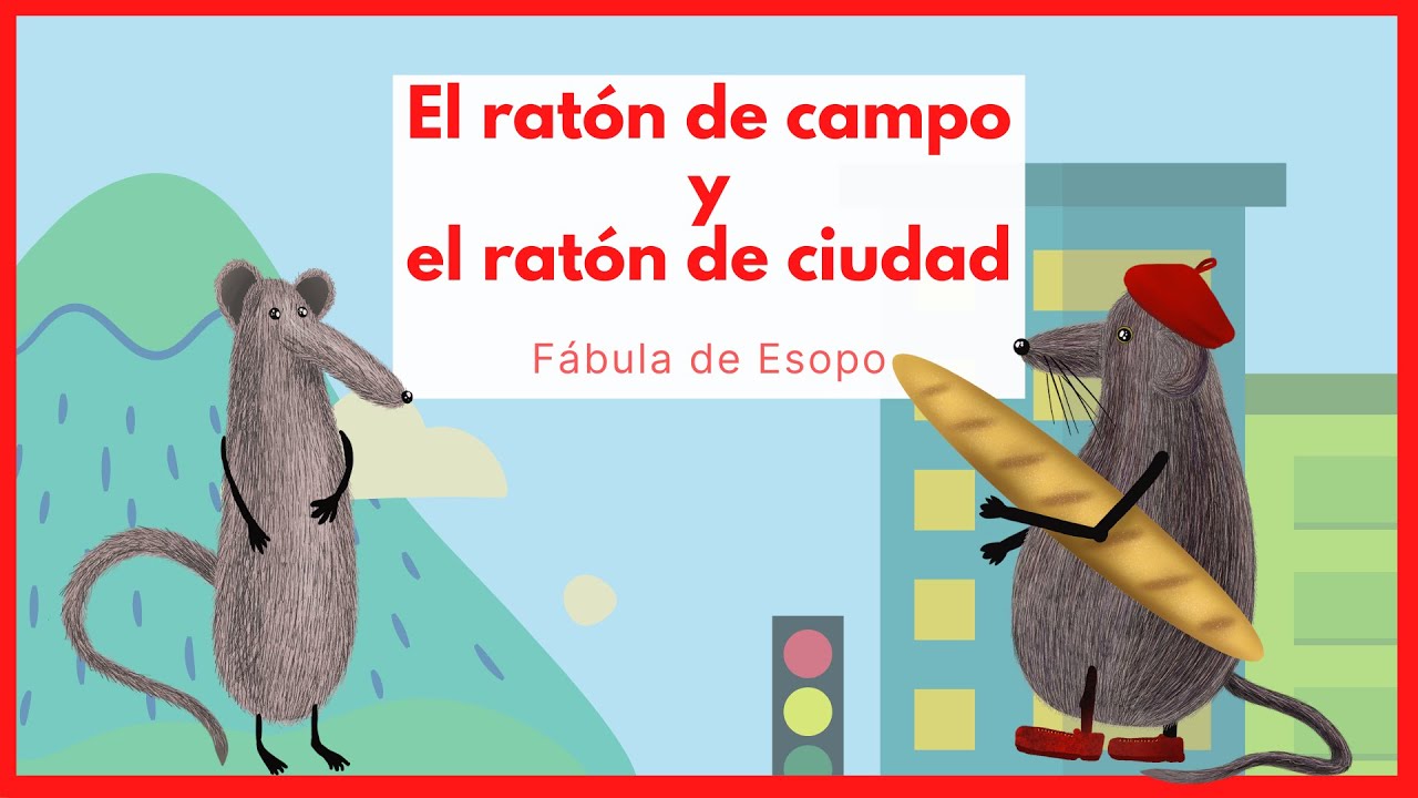 EL RATÓN DE CAMPO Y EL RATÓN DE CIUDAD 🐭🐹Fábulas de Esopo para niños ...