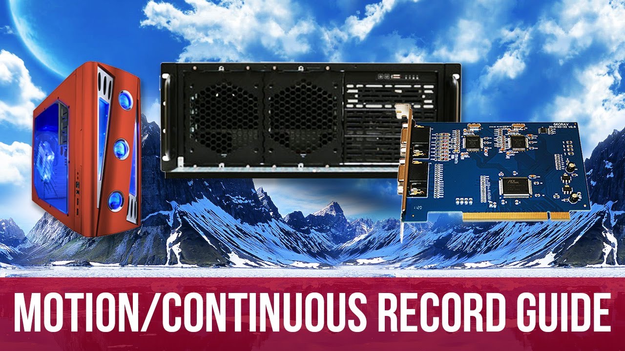 Motion and continuous recording setup - YouTube