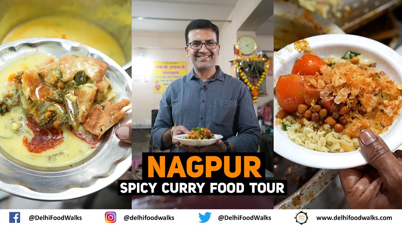 Nagpur Spicy Curry Food Tour l Tari Poha, Sambhar Samosa, Patodi Kadhi ...