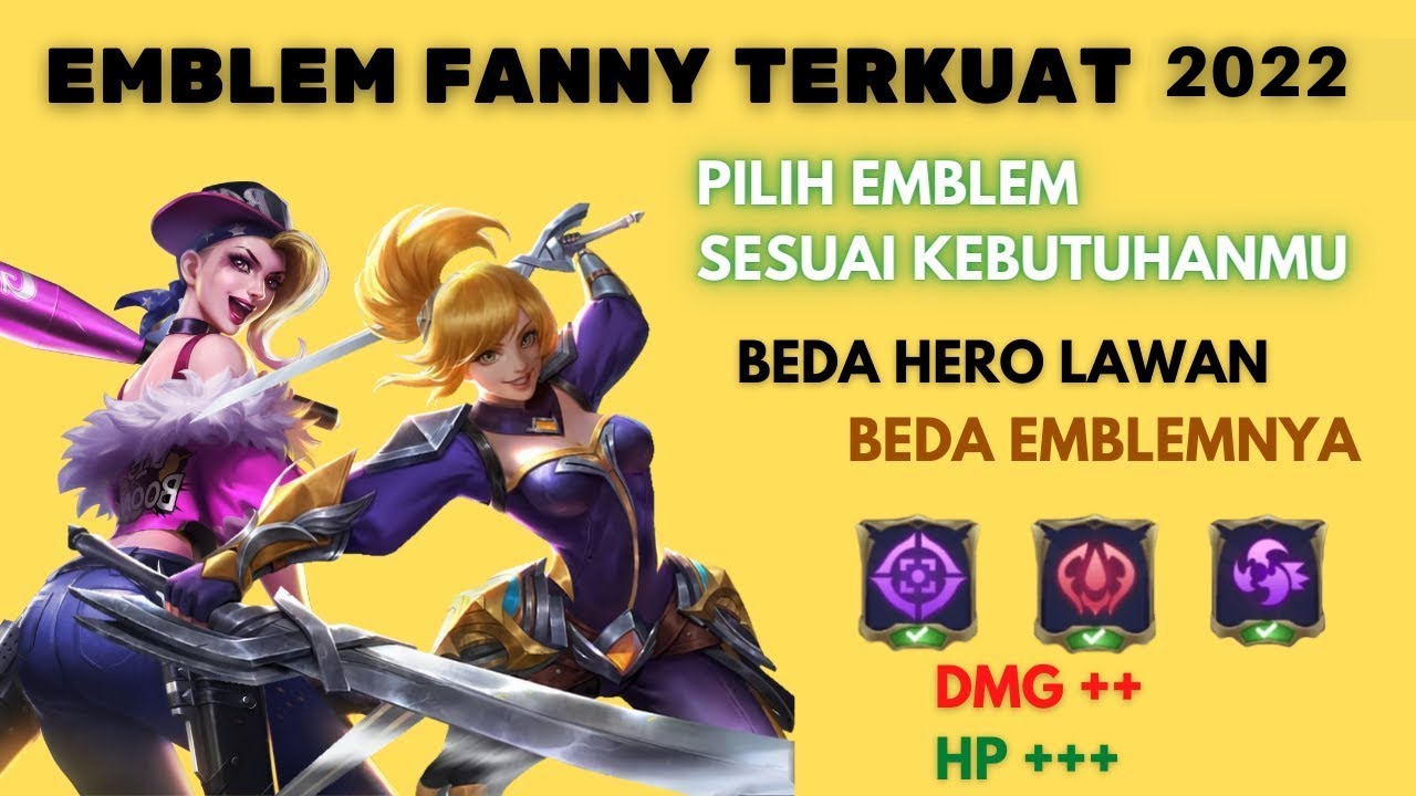 CARA SETTING EMBLEM FANNY TERSAKIT DAN TERKUAT 2022!! #tipsmlbb - YouTube