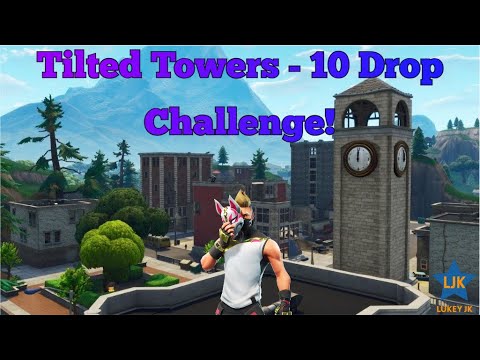 Tilted Towers - 10 Drop Challenge! (Fortnite: OG) - YouTube
