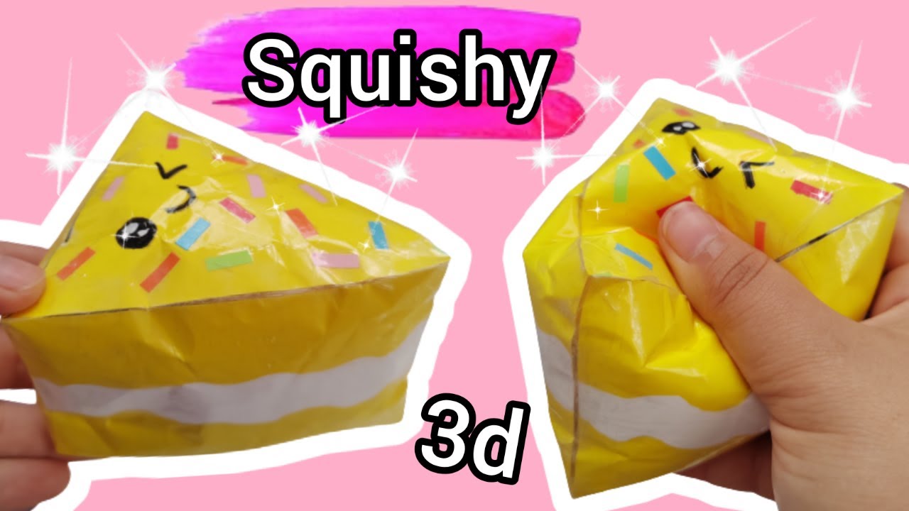 cake paper🍰🥰squishy tutorial/paper squishy squishmallow/Paper squishy ...