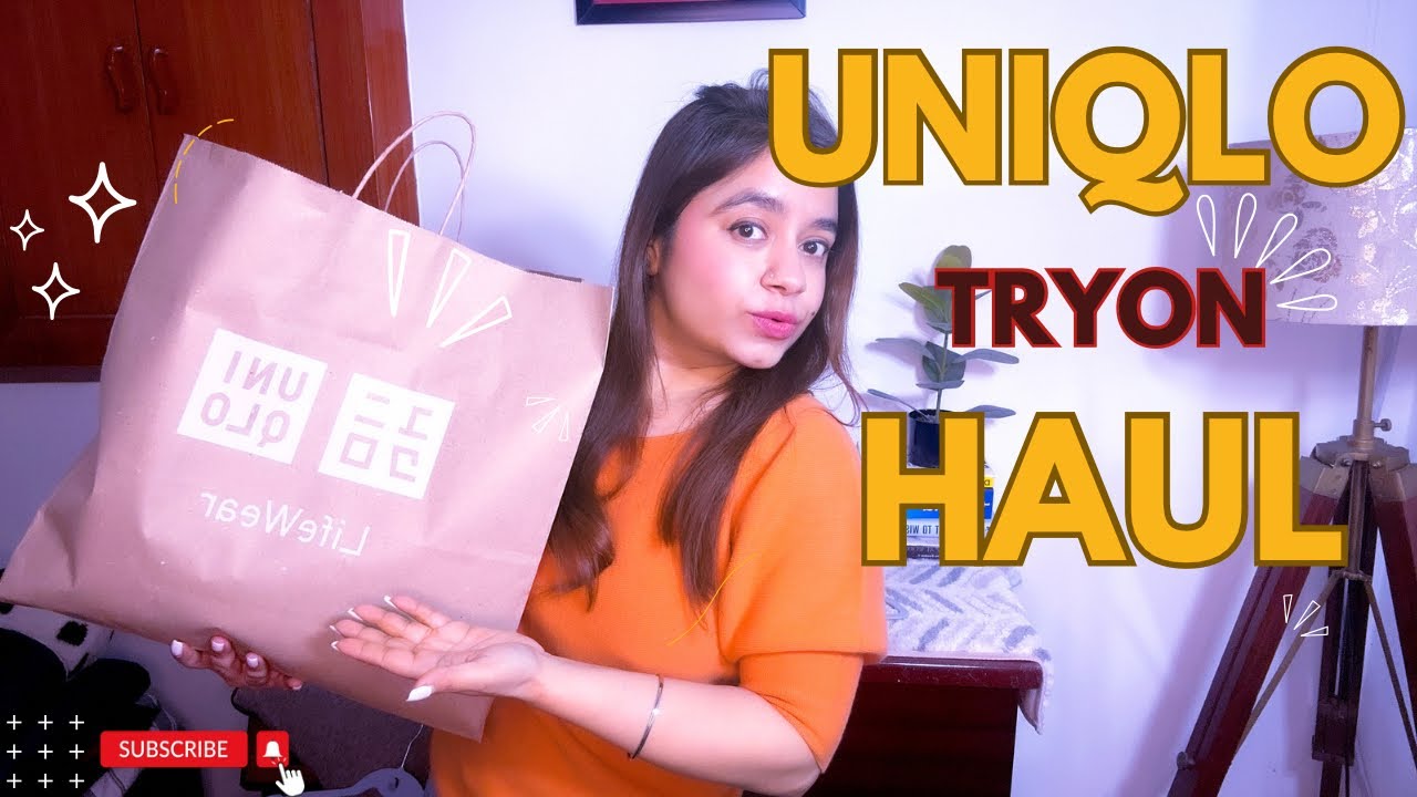 UNIQLO TRYON Haul| Shirts, Bottoms, Tops| Premium collection ...