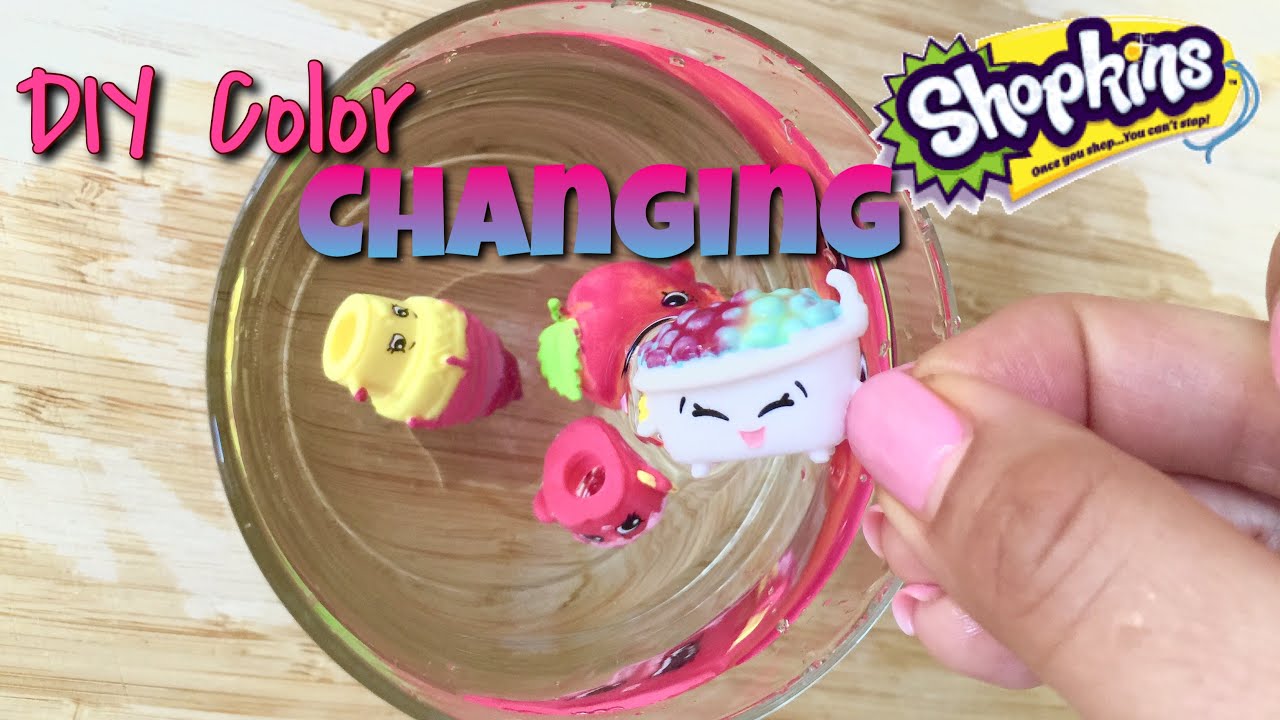 diy color changing Shopkins season five craft tutorial - YouTube