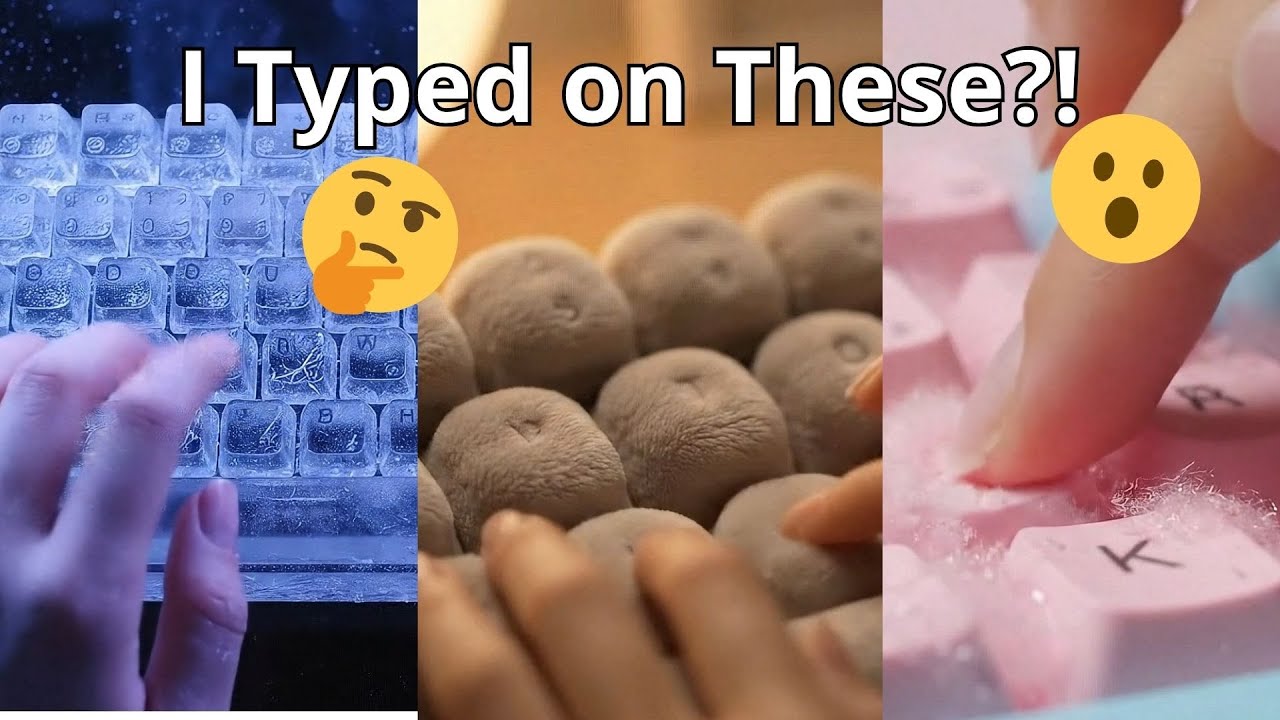 Typing on the Most Satisfying Keyboards Ever Made 🔥 ️ | ASMR Super ...