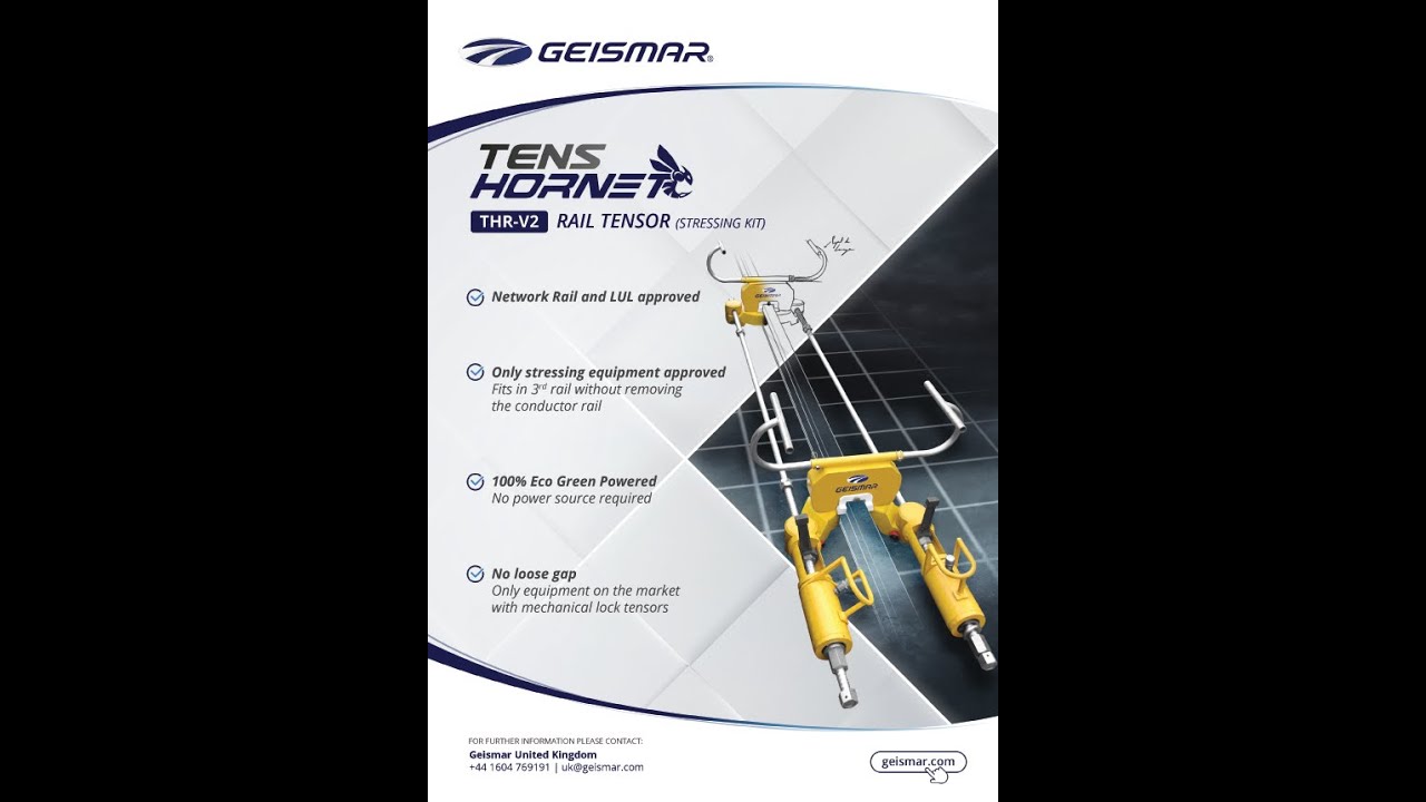 Geismar Lightweight Stressing Equipment Network Rail and LUL Approved ...