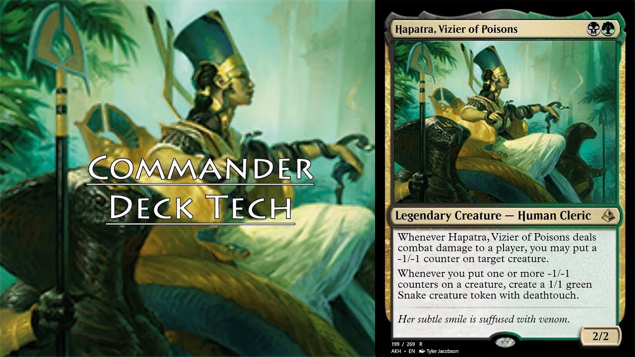 Hapatra, Vizier of Poisons Commander Deck Tech - YouTube