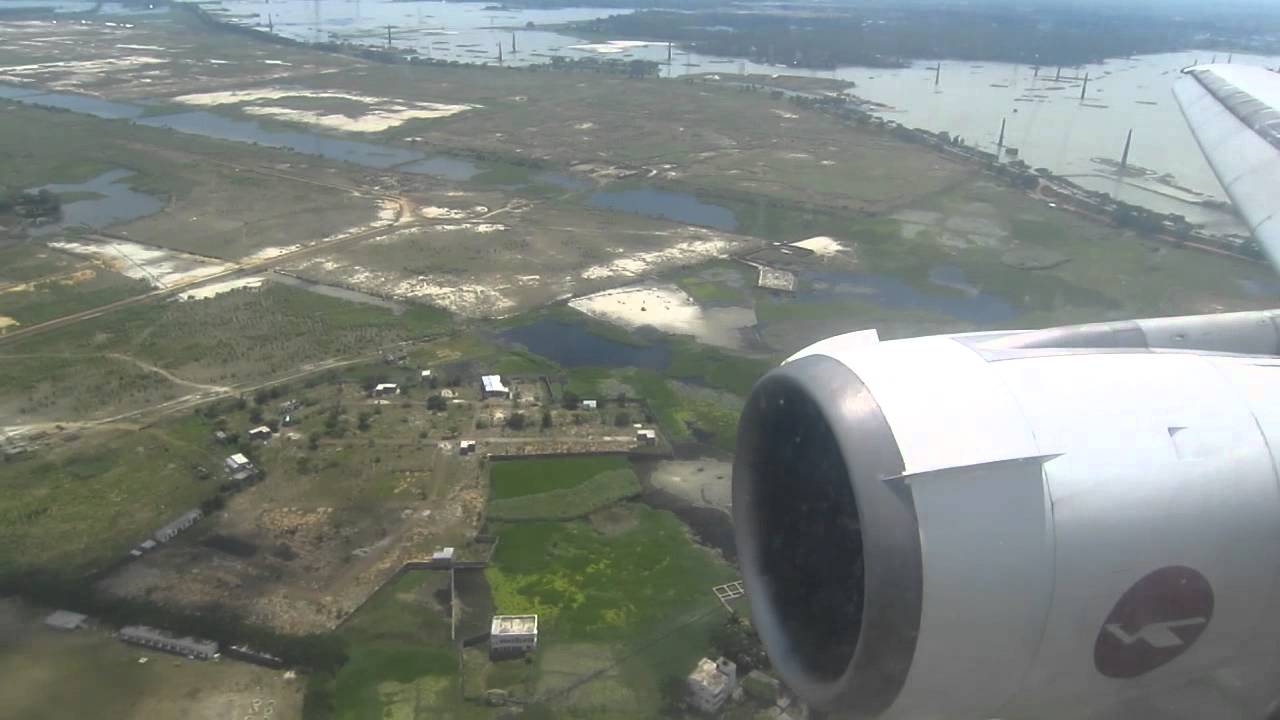 Biman DC-10-30 S2-ACO Landing at Dhaka 2012 - Window View - YouTube