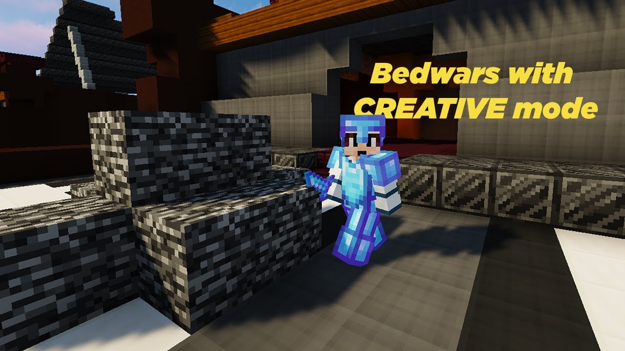 Bedwars but I have CREATIVE mode - YouTube