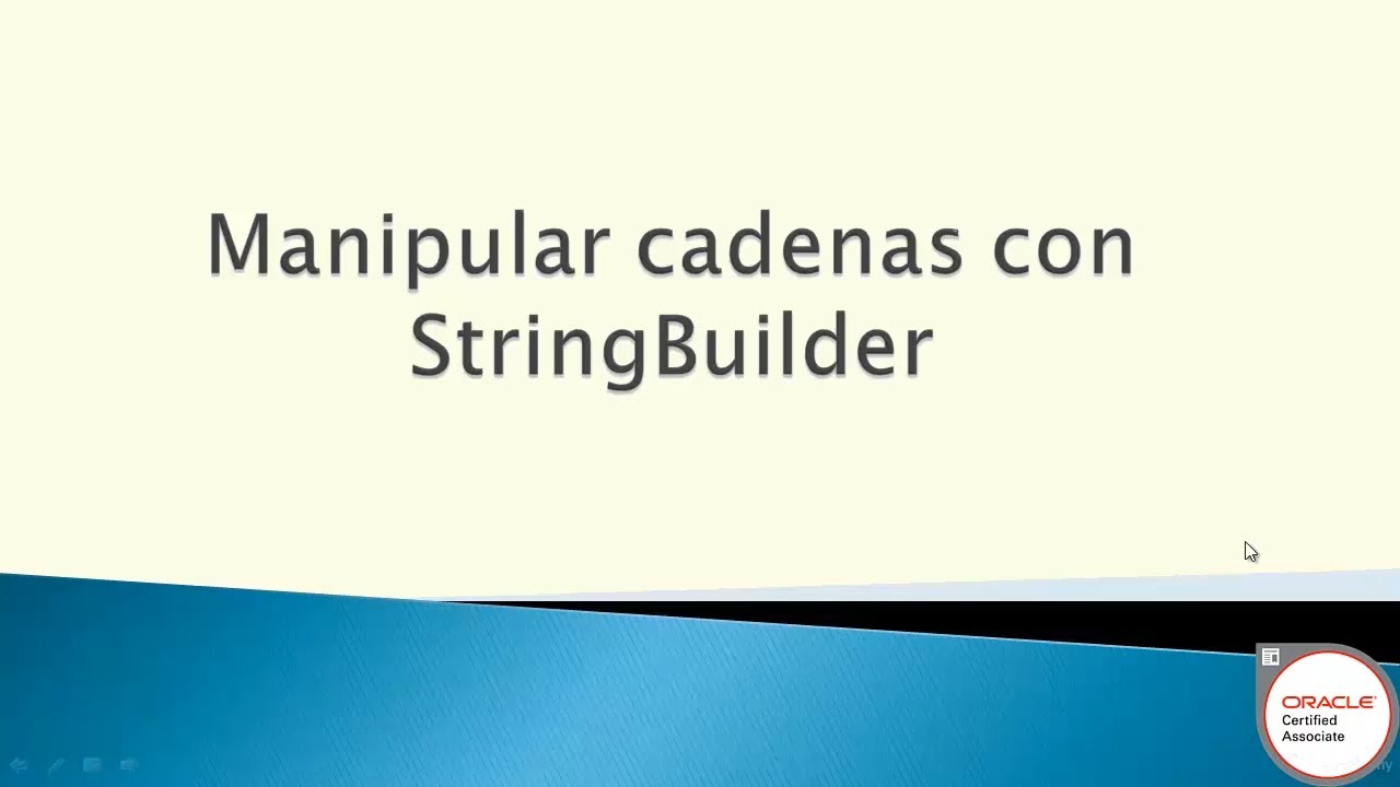 Manipulacion cadenas con StringBuilder | #JAVA #OCA | Seccion 10-Clases del API JAVA-Capitulo 46 ...