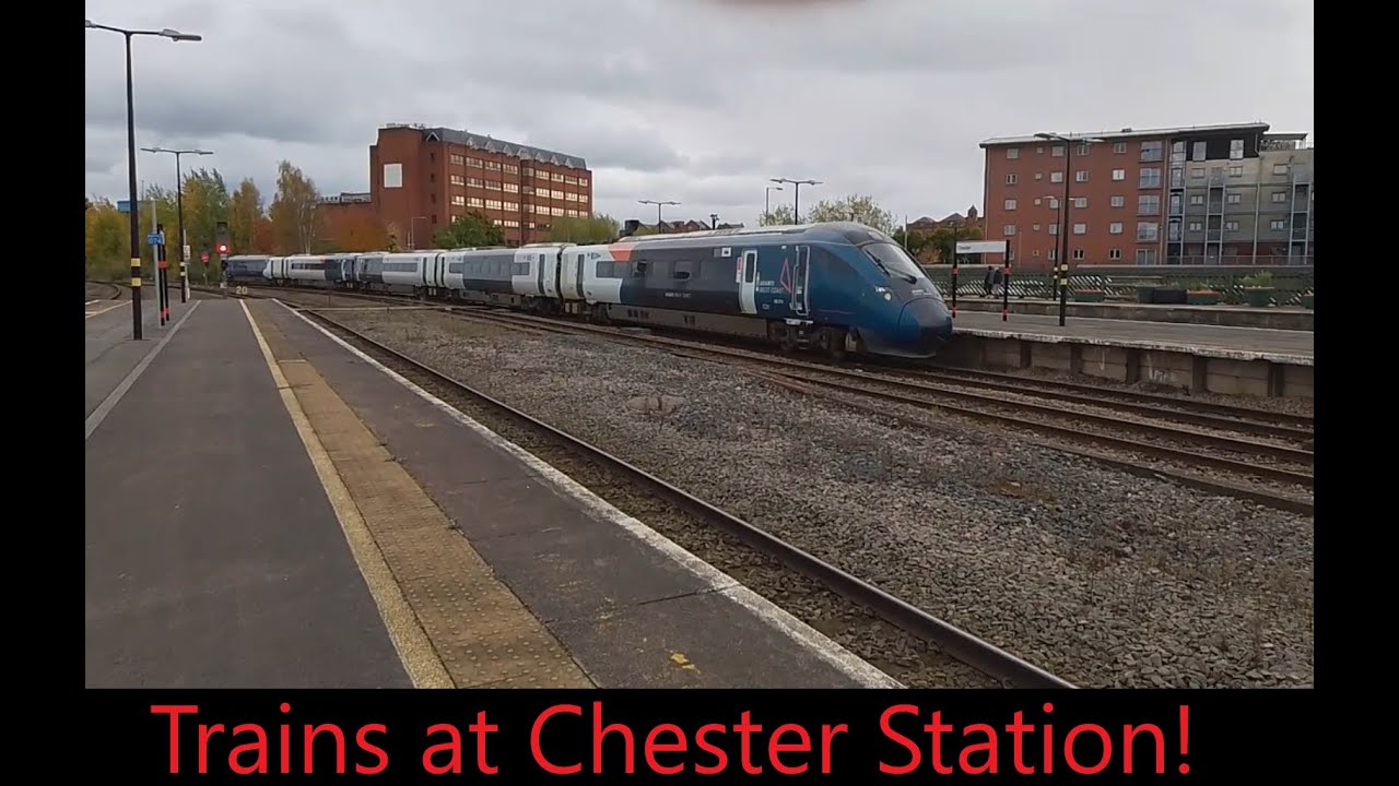 Trains at Chester Railway Station! - YouTube