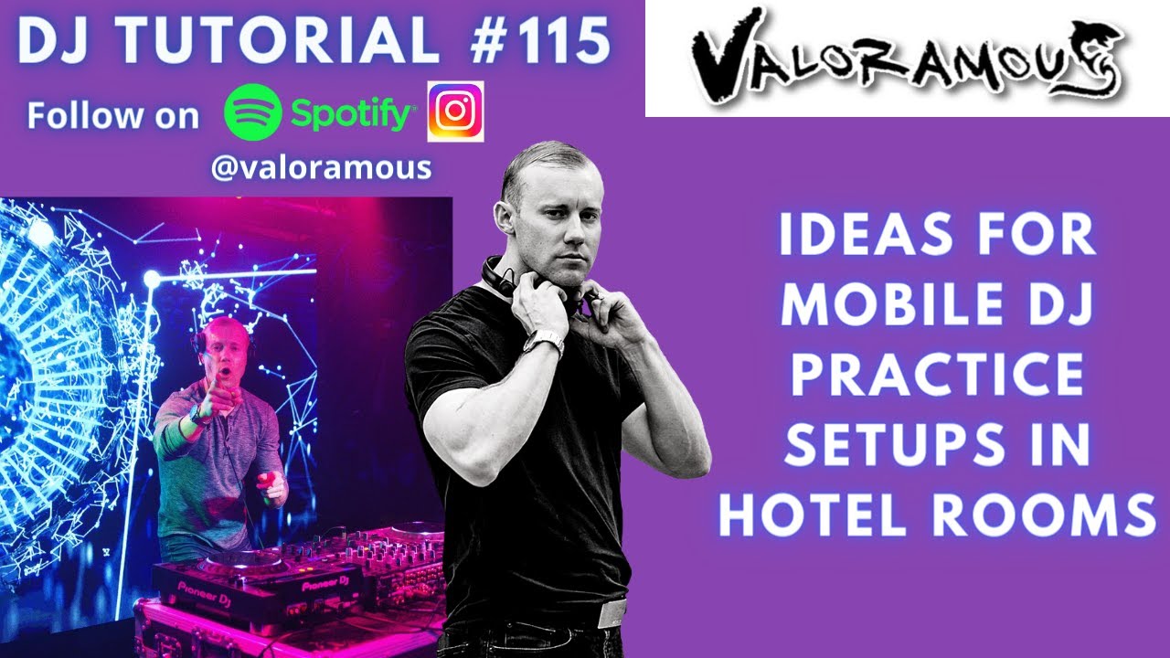 DJ Tutorial #115: Ideas for Mobile DJ Practice Setups in Hotel Rooms ...