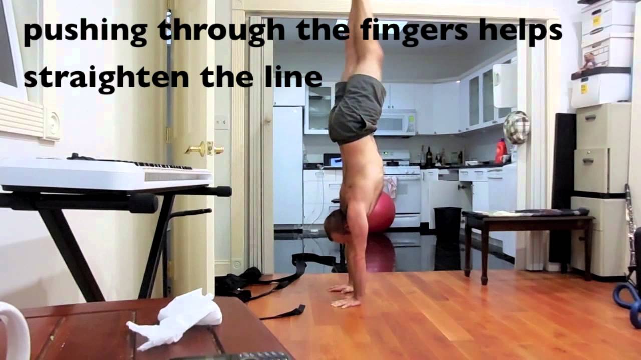 Legit handstand pushup tutorial HSPU - YouTube