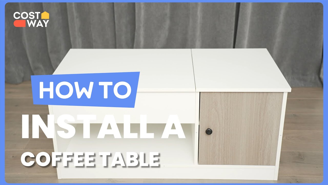 How to Install the Modern Coffee Table | JV10869 #costway #howto - YouTube