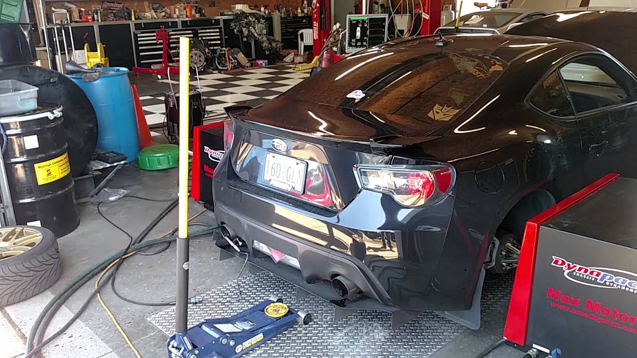 2013 BRZ Dyno pull/Exhaust Video - YouTube