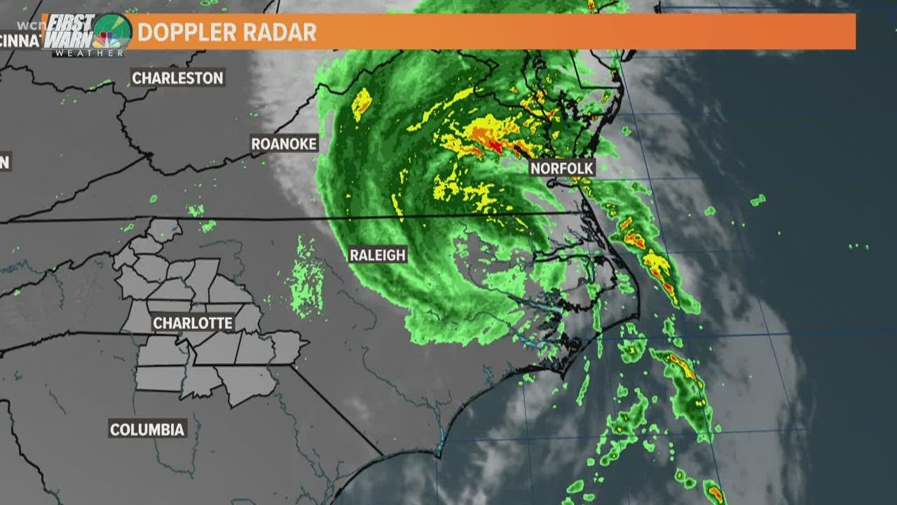 Hurricane Isaias makes landfall in North Carolina - YouTube