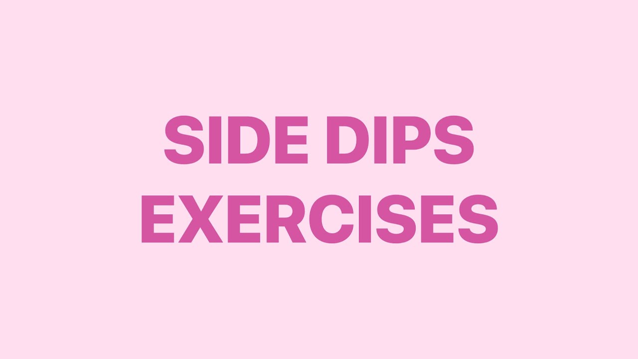3MIN SIDE DIPS EXERCISES//HIP DIPS EXERCISES//FIX HIP DIPS//HIP DIP ...