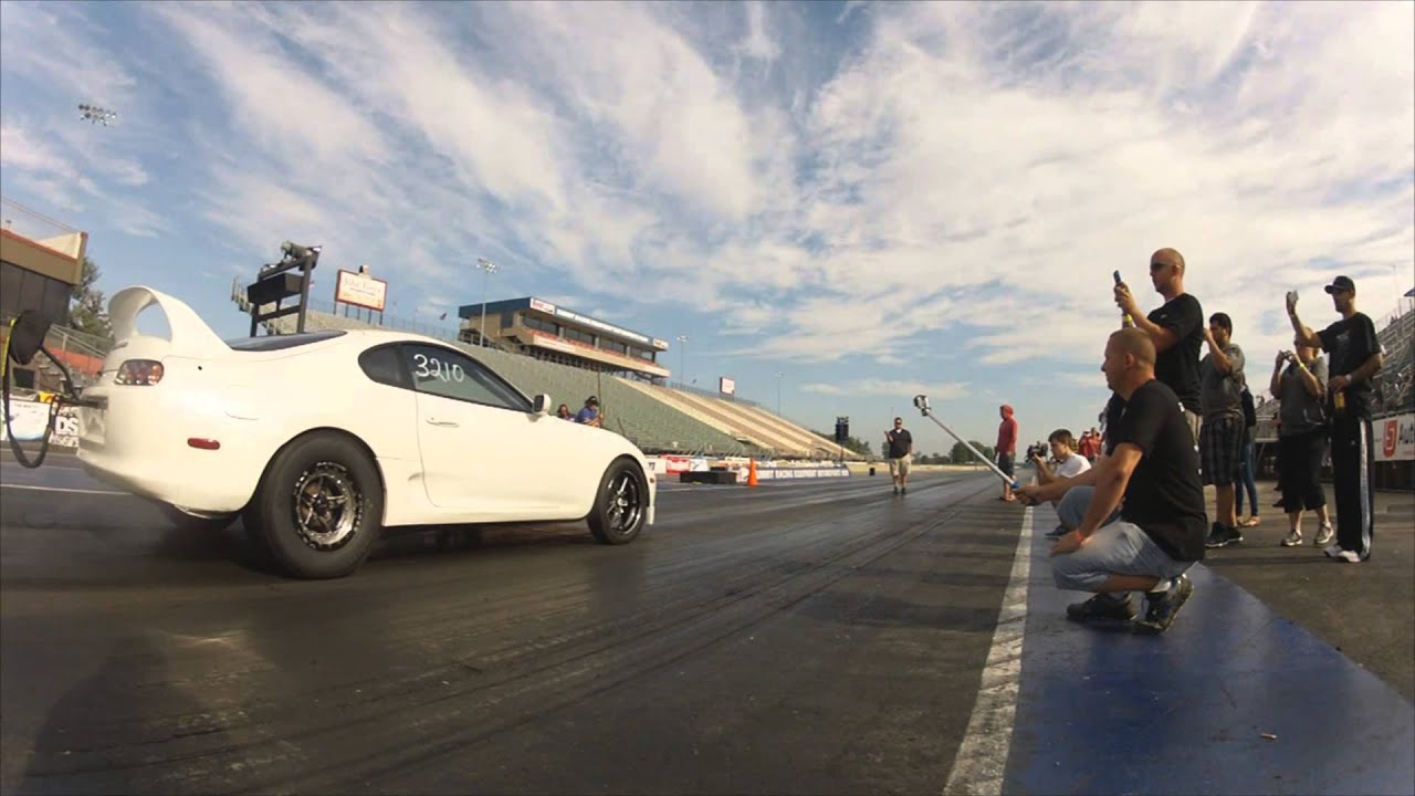 Supra Burnout, Launch, and Throws Rocks all over Spectators - YouTube