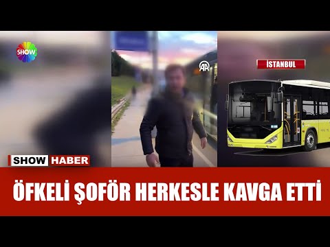 Yolcuyu otobüsten atıp küfür yağdırdı
