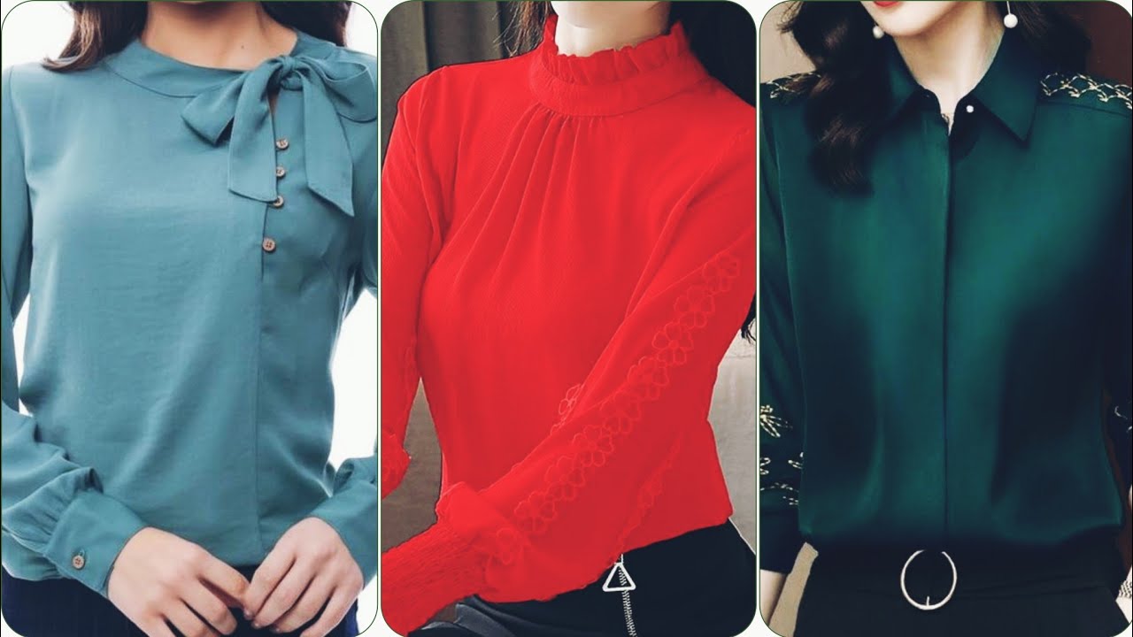 very stylish girls top design neck design and sleeves design collection ...