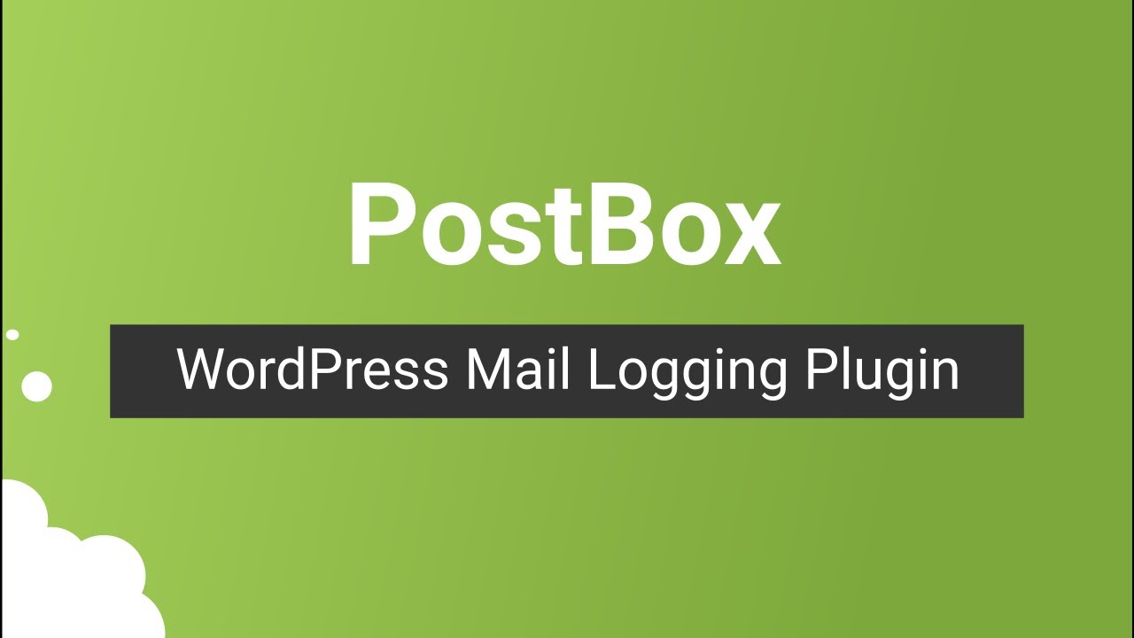 WordPress Mail Logging – PostBox - YouTube