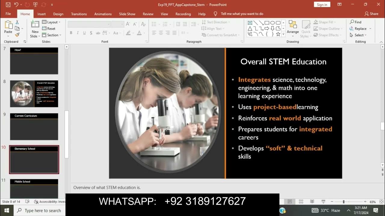 Exp19 PowerPoint AppCapstone Intro STEM | Exp19 PowerPoint AppCapstone ...