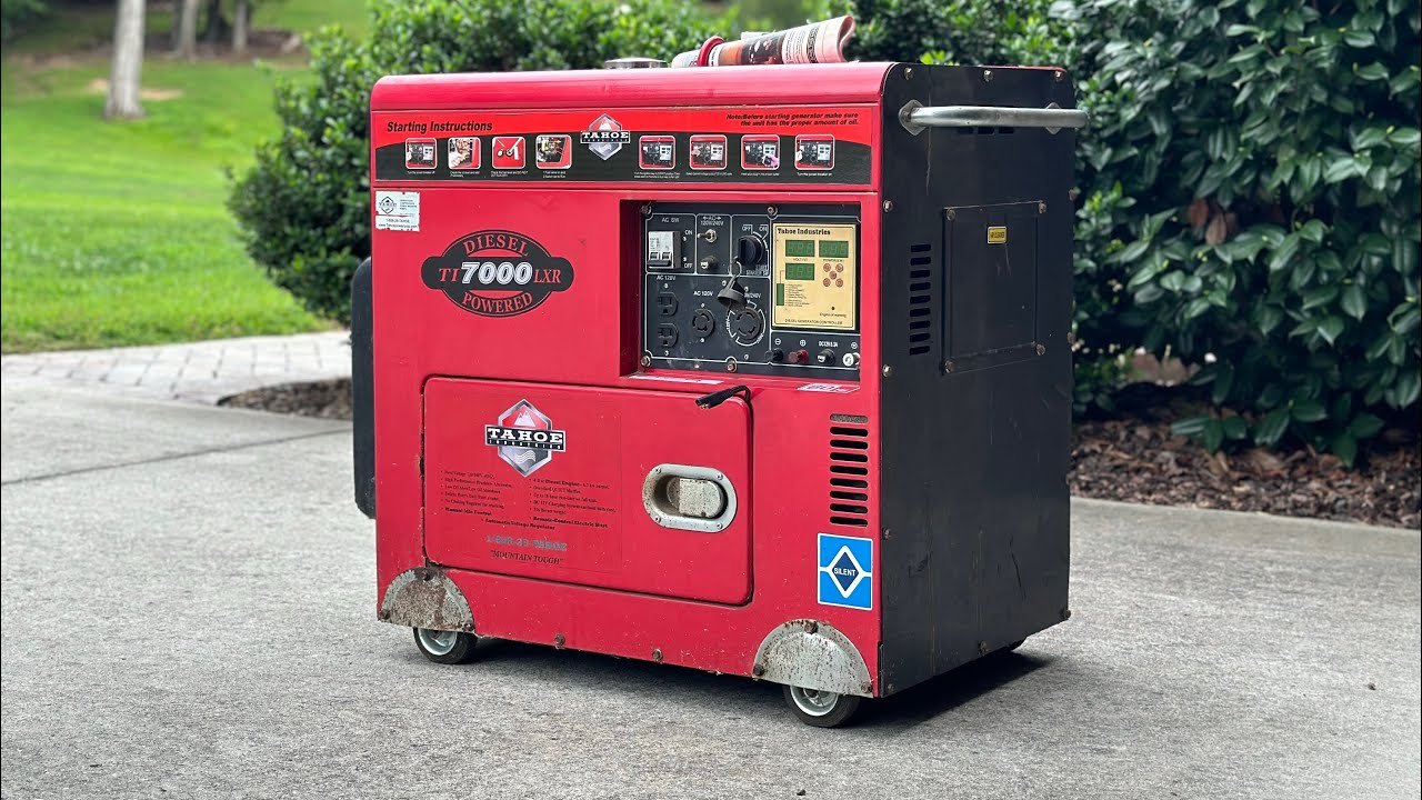 Tahoe Industries DIESEL Generator Overview & Cold Start! Does it Roll ...