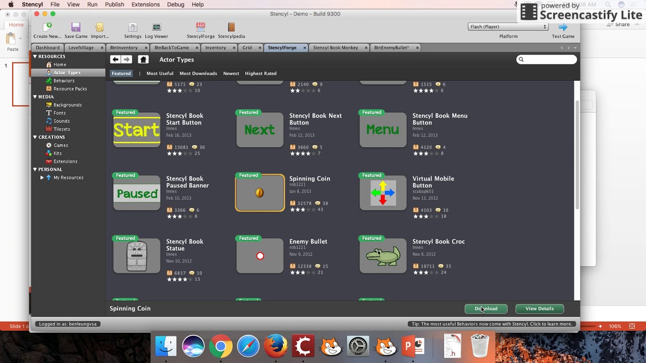 Stencyl - Inventory Tutorial Part II - YouTube