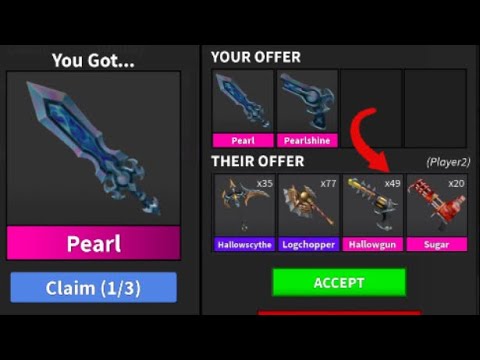 What Do People Offer For The NEW Pearl Set??! (MM2) - YouTube
