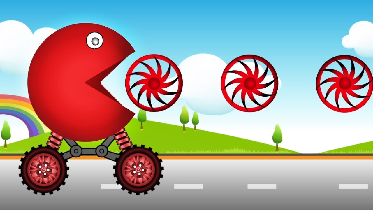 Learn Colors With Candy And Pacman Cars Video Learning For Kids - YouTube