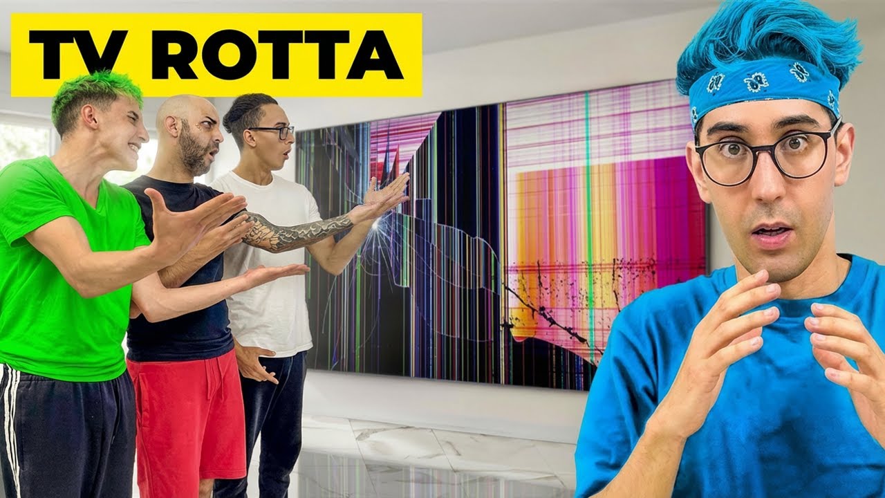 SCHERZO HO ROTTO la TV GIGANTE della STREAM HOUSE (100 POLLICI) - YouTube