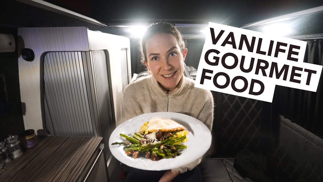 How to cook gourmet food in a van - dinner ideas on the road - YouTube