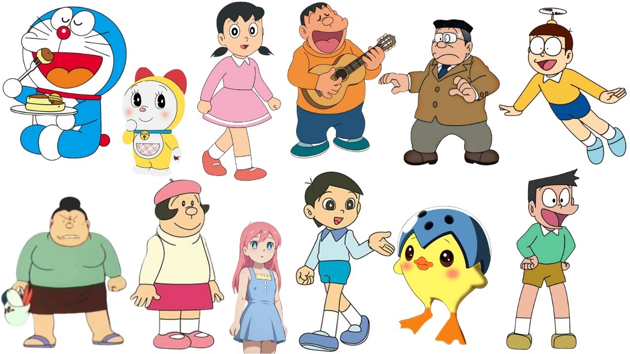 Learn Doraemon Characters Name in Hindi & English | Fun Facts About ...