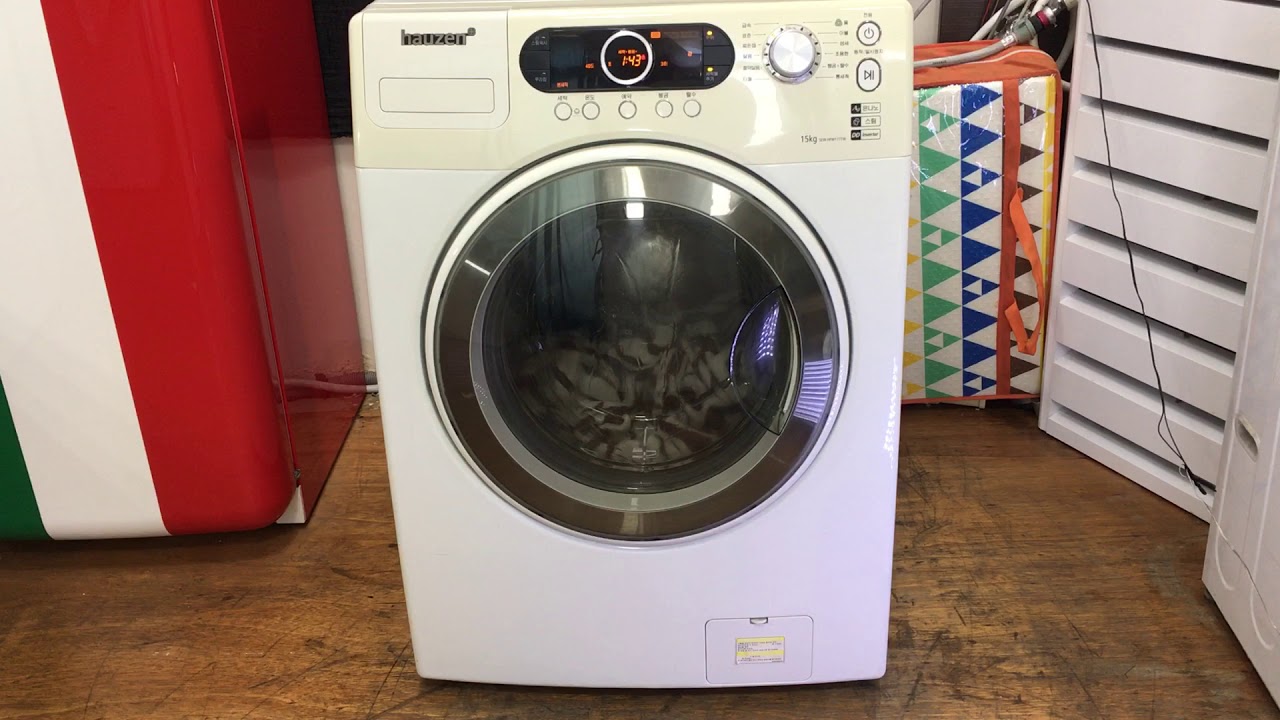 삼성 하우젠 15kg 중고드럼세탁기 samsung hauzen 15kg used drum washing machine 2008y ...