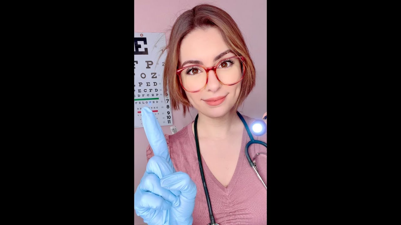ASMR FASTEST Eye Exam of all time #shorts asmr medical eye examination ...