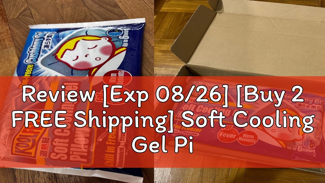 Review [Exp 08/26] [Buy 2 FREE Shipping] Soft Cooling Gel Pillow ...