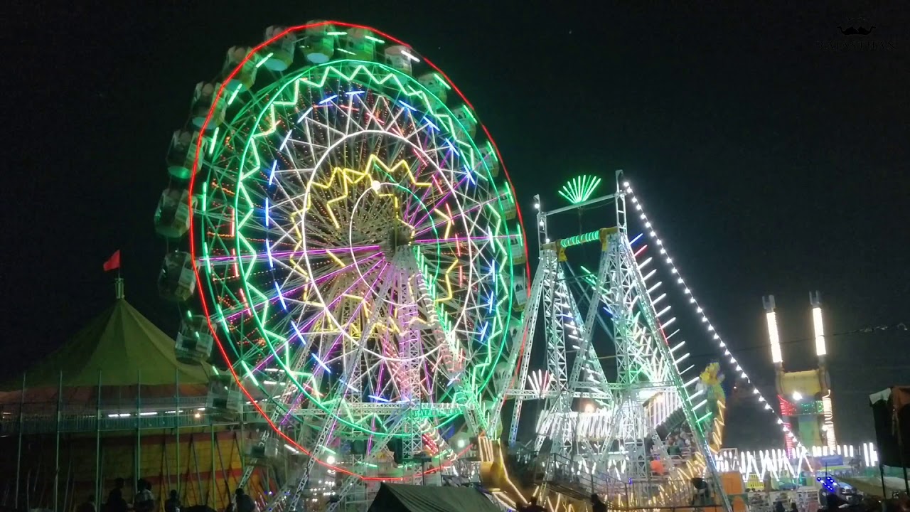 Pushkar Mela 2018 || Mela Night View || मेला रात्रि दर्शन || Our ...