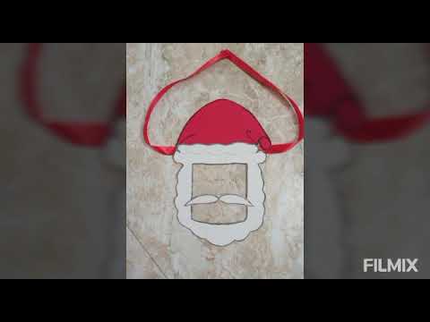 how to make Santa claus face Mask | Diy Santa claus Mask | face mask ...