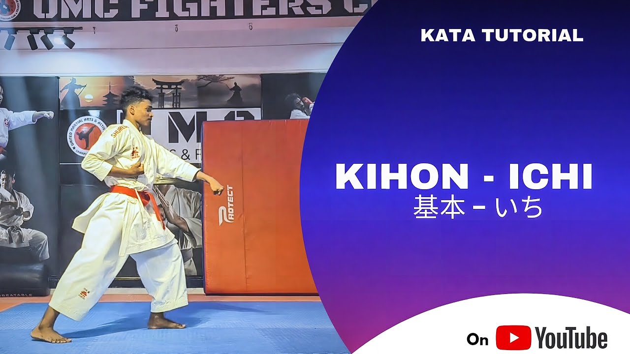 KIHON ICHI | kata tutorial | shito ryu| #kihonich #shitoryukarate #shotokon #kata #karatelearn ...