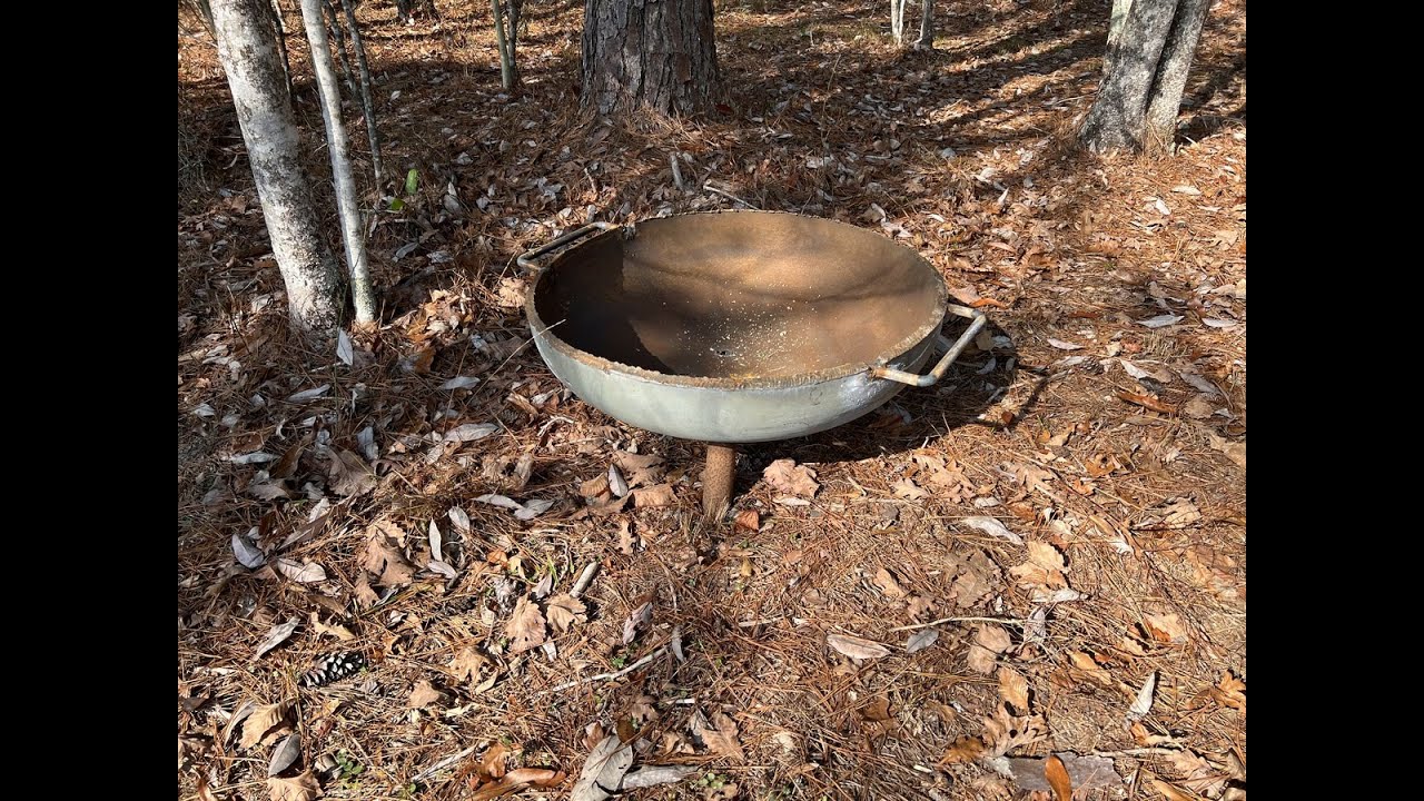 DIY Fire Pit built from a pipe test cap. - YouTube