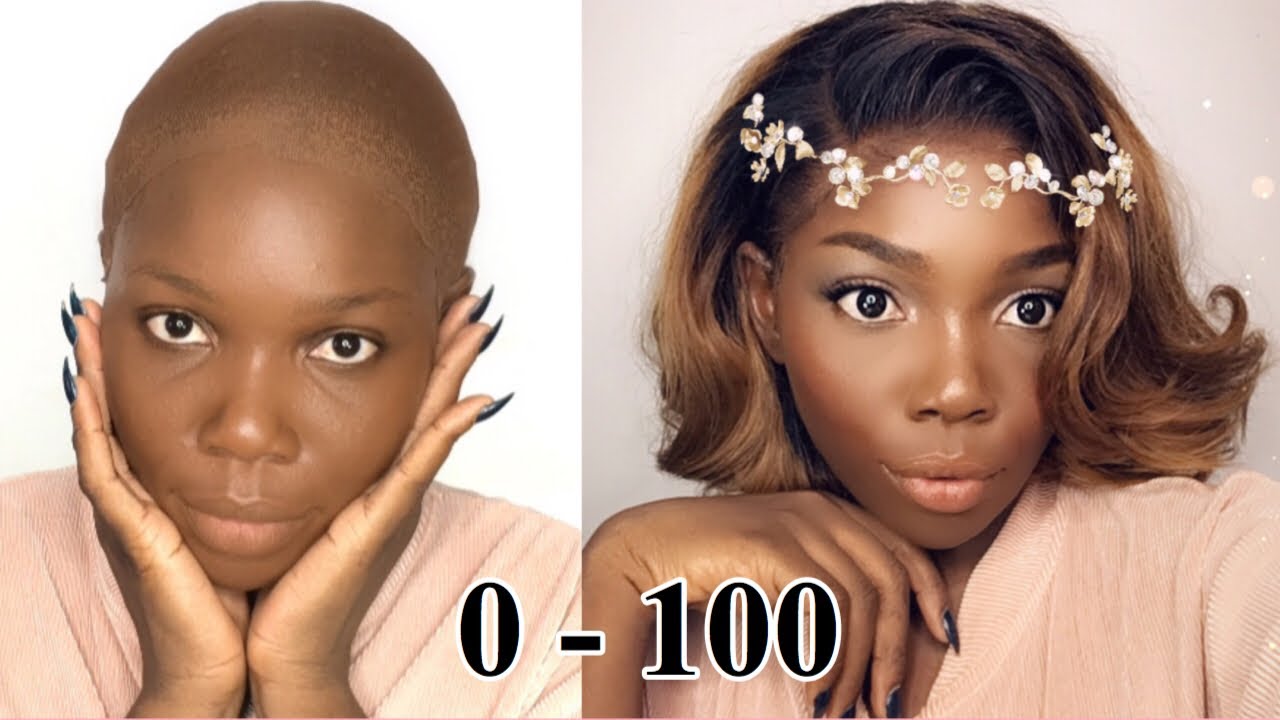 BALD CAP METHOD & BLONDE HAIR INSTALL AND GRWM MAKEUP || GLUELESS ...